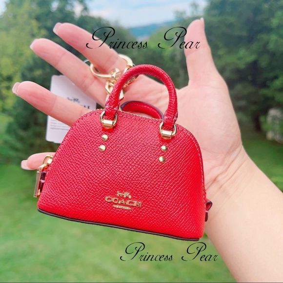 Coach | Accessories | Coachmini Katy Satchel Bag Charm Miami Red ...